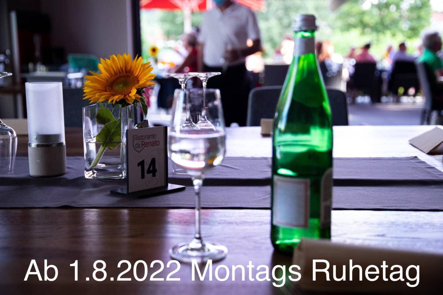 Gastronomie: ab 1.8.2022 Montags Ruhetag – Golf Club Abenberg